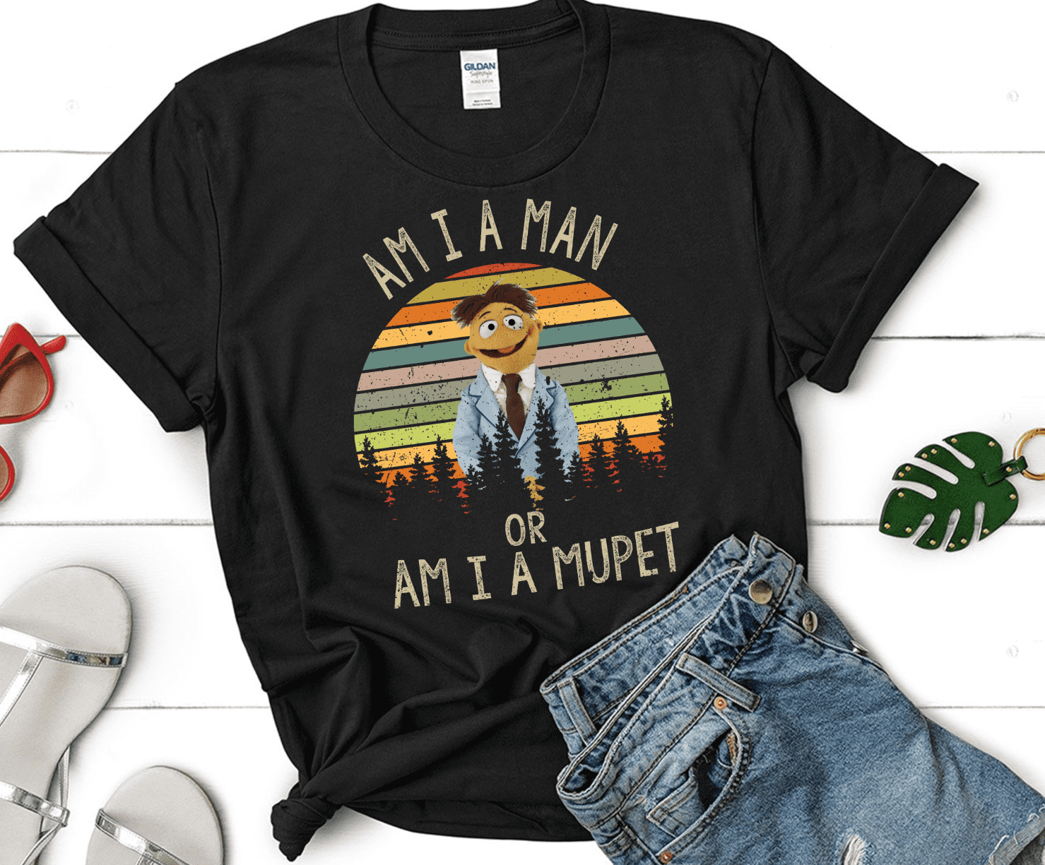 I Am A Man Or Am I A Muppet Vintage T-Shirt, The Muppets Shirt, Love ...