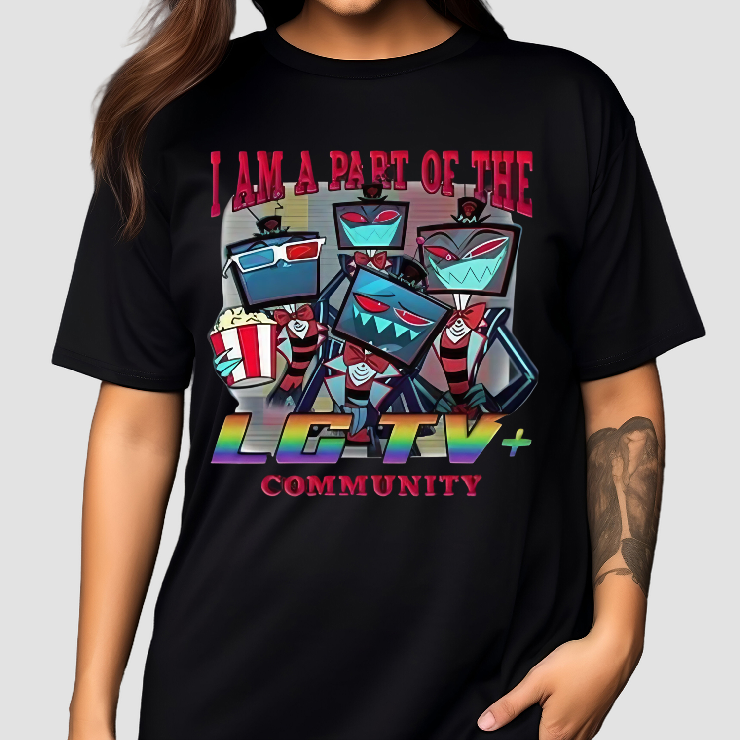 I Am A Part Of The Lg Tv Community Vox Hazbin Hotel Shirt - Walmart.com