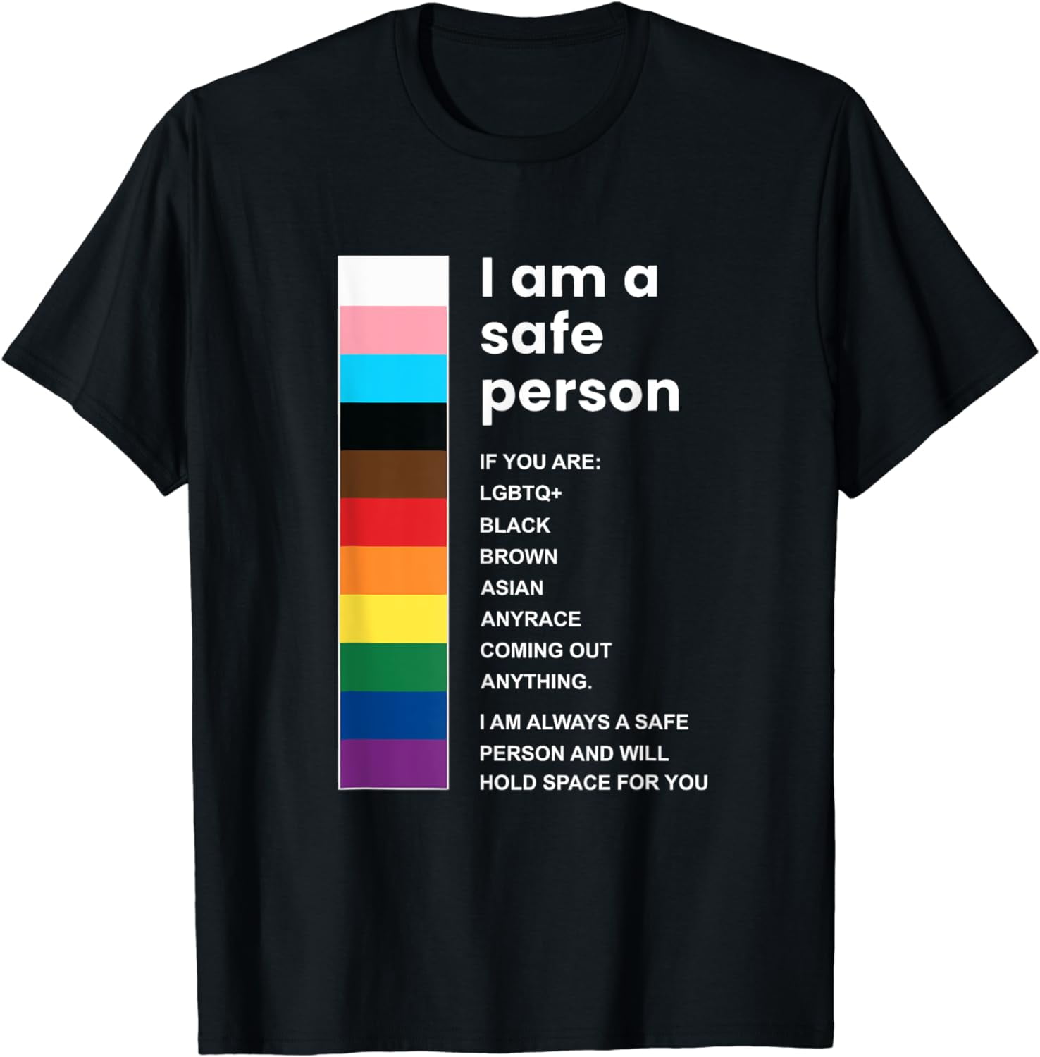 I Am A Safe Person T-Shirt Funny LGBT Gay Pride Gifts, T-Shirt ...