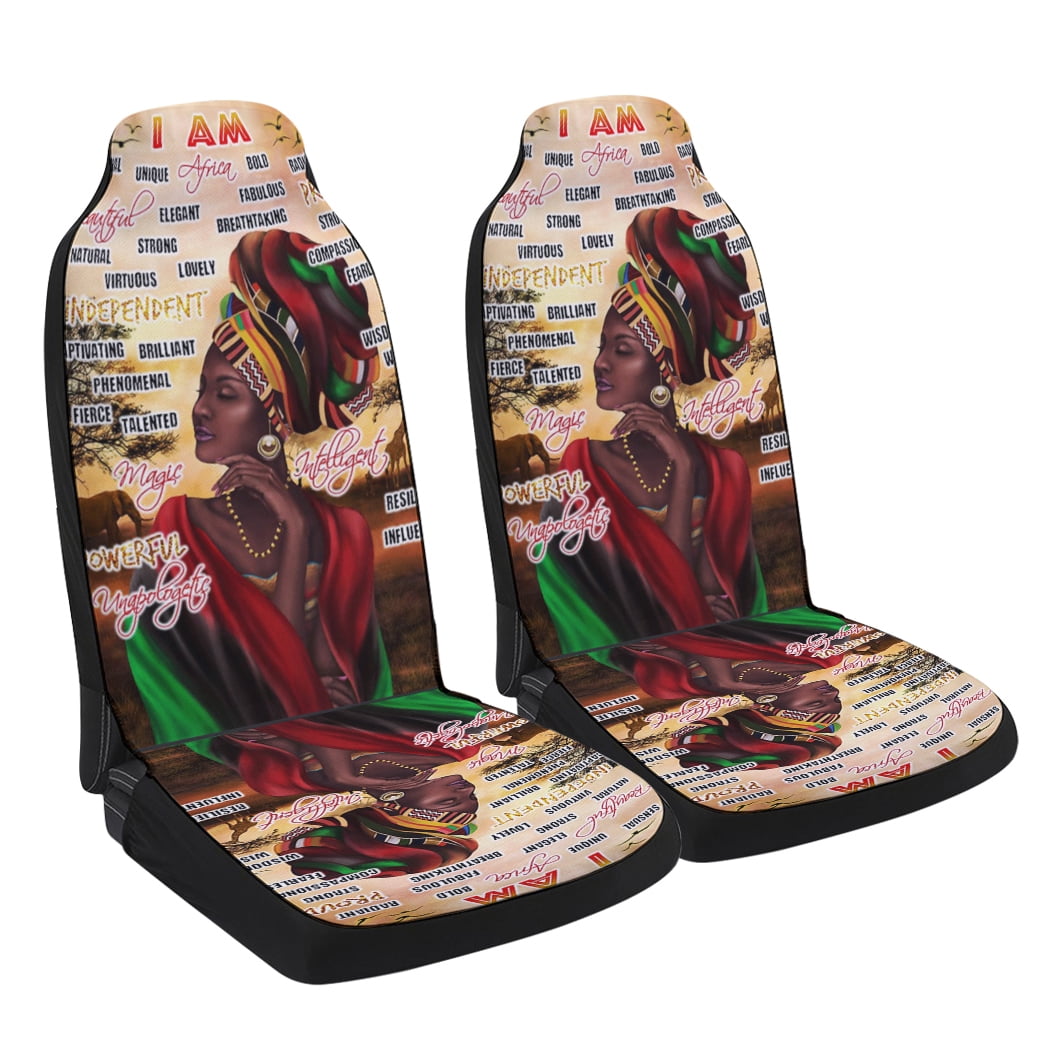 I Am Black Woman Beautiful Seat Covers Cars, Car Truck SUV 2 Piec ...