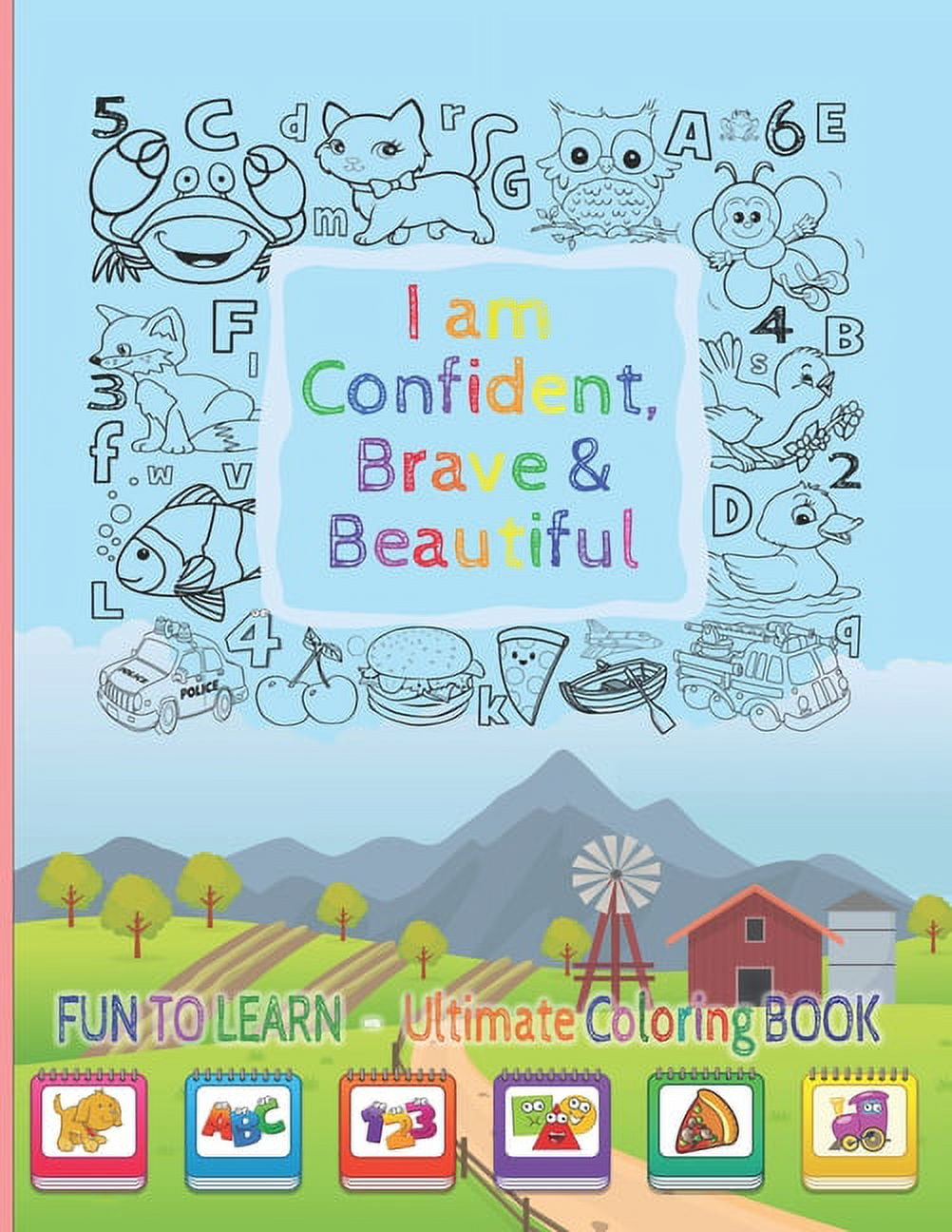 I Am Confident, Brave & Beautiful : Learn Colors, animals, Letters ...