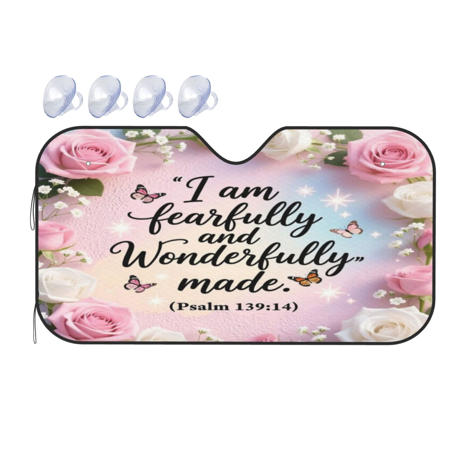 I Am Fearfully And Wonderfully Made Car Windshield Sun Shade UV Heat ...