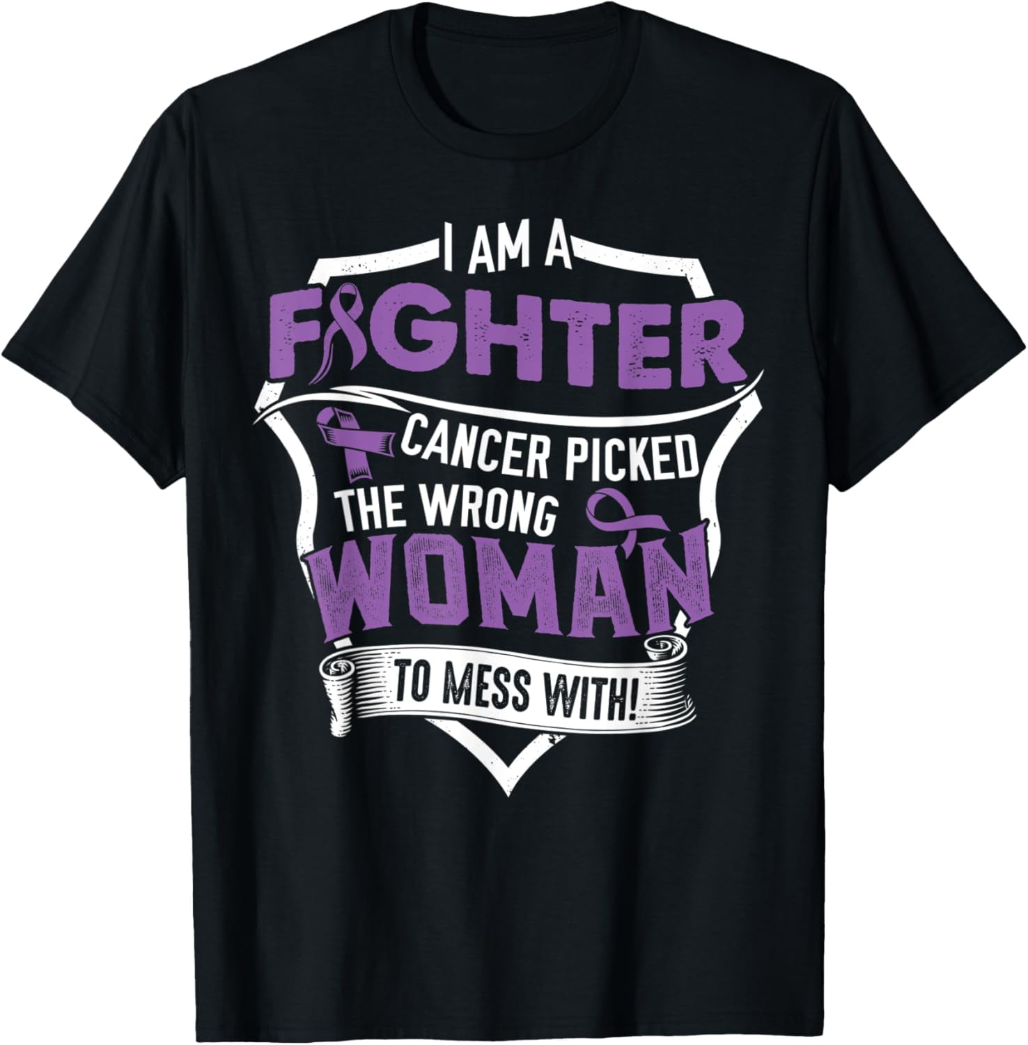 I Am Fighter Leiomyosarcoma Cancer Awareness Item for Women T-Shirt ...