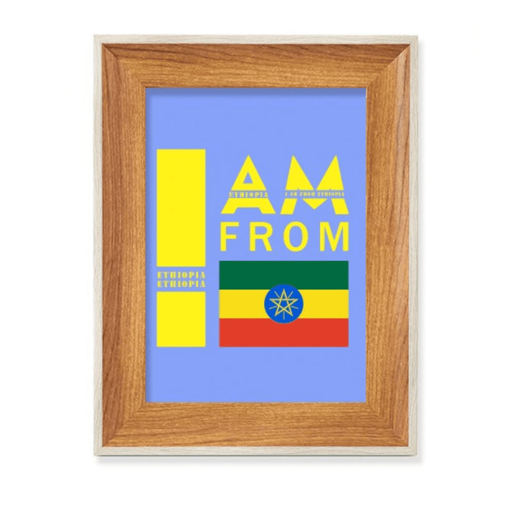 I Am From Ethiopia Desktop Wooden Photo Frame Display Picture Art ...