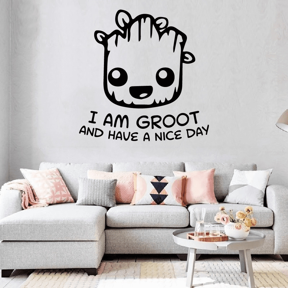 I Am Groot And Have A Nice Day - Cute Baby Groot Face Avengers ...