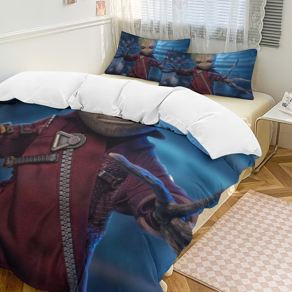 I Am Groot Bedding Comforter Sets, 3-Piece Bedding Set Soft Warm Bed ...