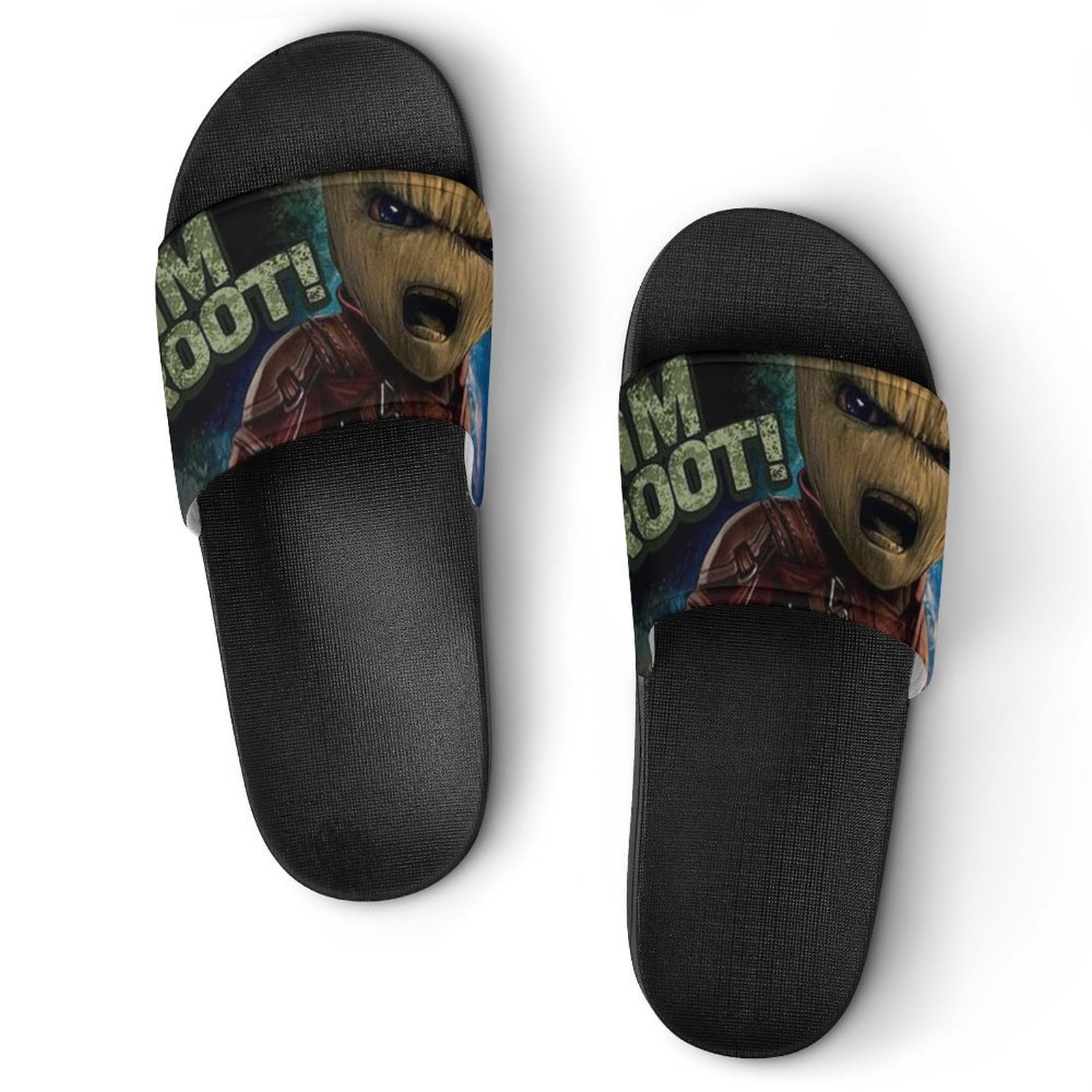 I Am Groot Boys Slide Sandals, Comfort Casual Pool Slide Outdoor, Slip ...