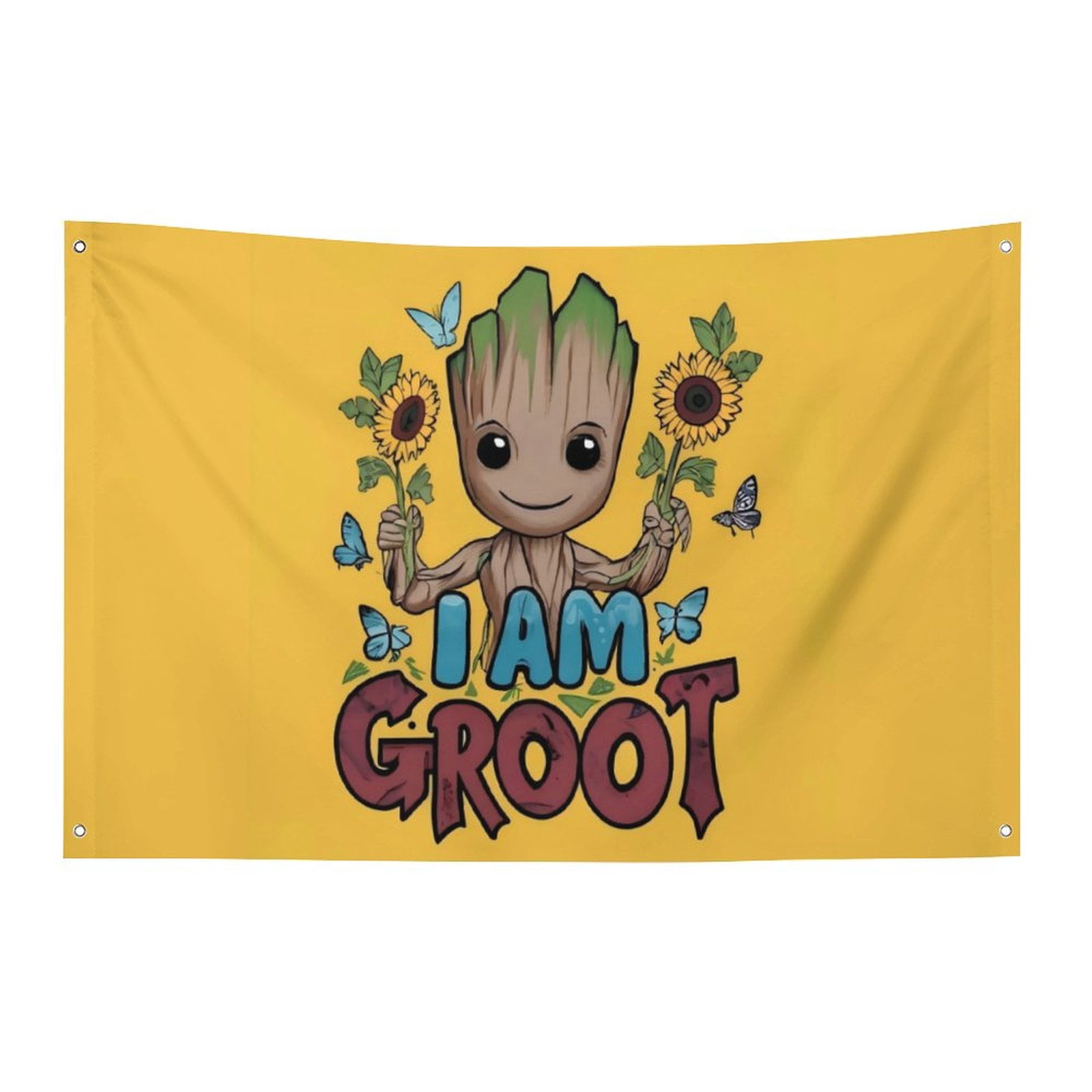 I Am Groot Flag banners Men Cave wall Flags College dorm decorations ...