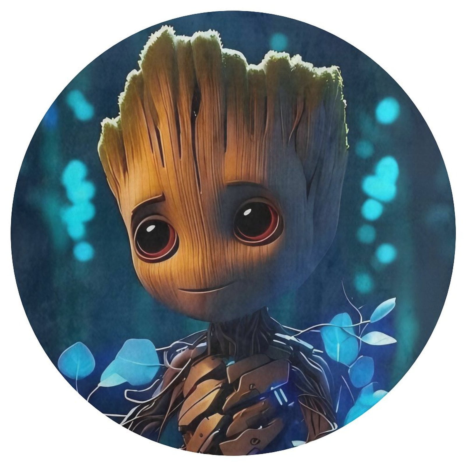 I Am Groot Round carpet washable front door mat non-slip indoor carpet ...