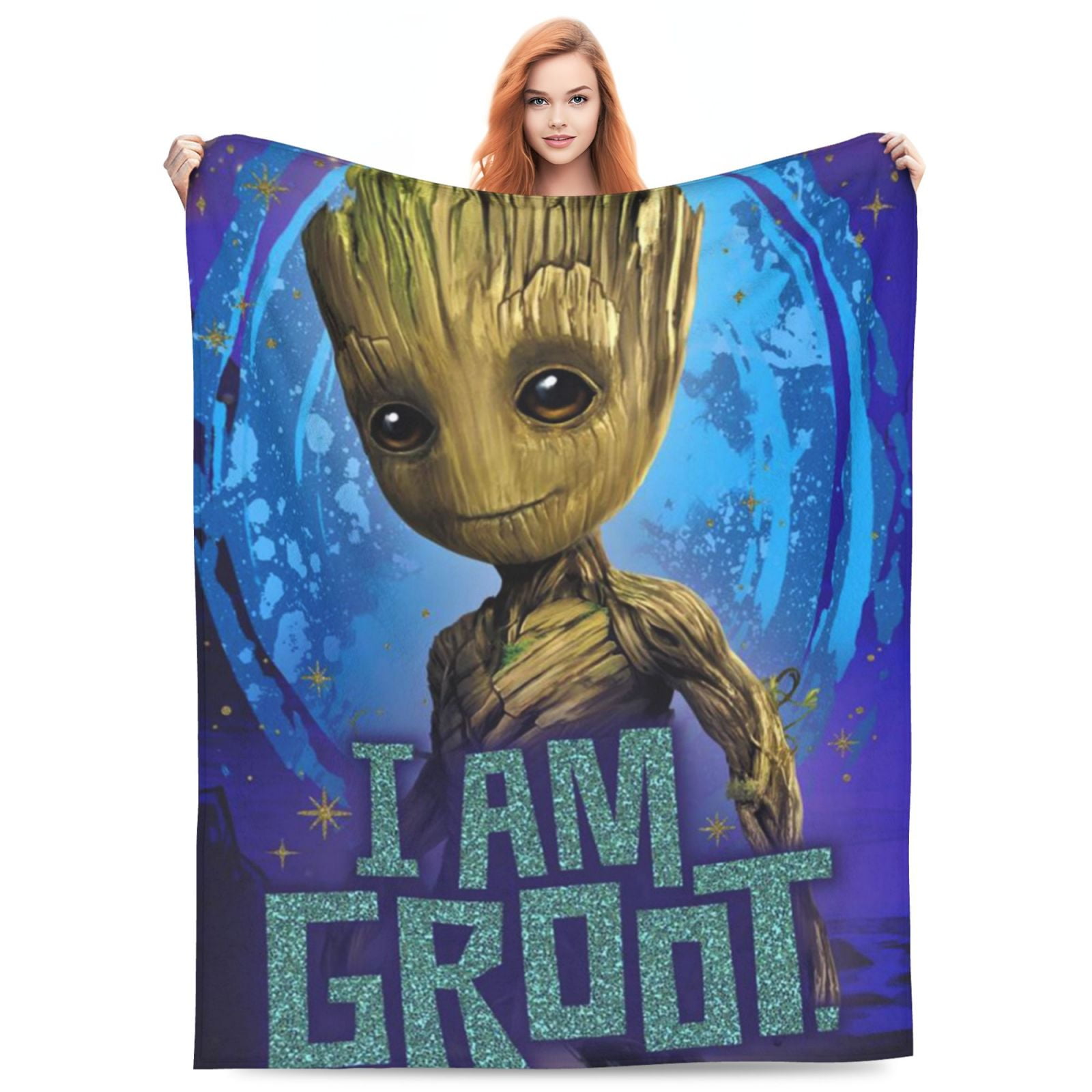 I Am Groot Throw Blanket Couch Bed Sofa Soft Lightweight Warm Cozy ...