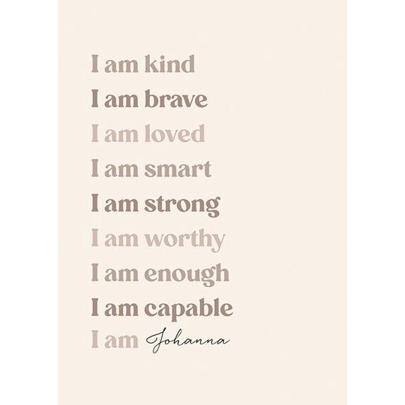 I Am Personal Poster Wall Art, Modern Wall Decor For Living Room ...
