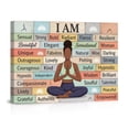 I Am Positive Affirmation Inspirational Yoga Meditation For Bedroom ...