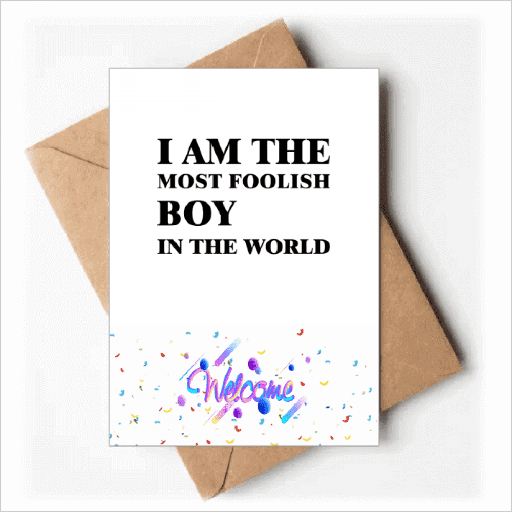 I Am The Foolish Boy Art Deco Fashion Welcome Back Greeting Cards ...