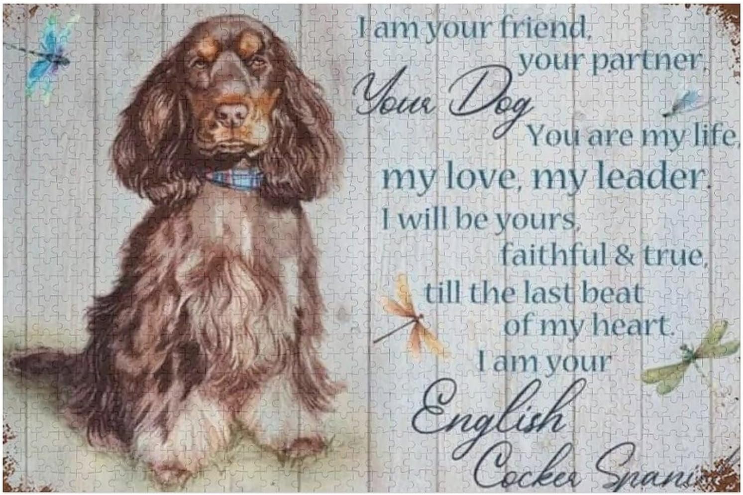 I Am Your Friend Your Partner Your Dog English Cocker Spaniel Dog 1000 ...