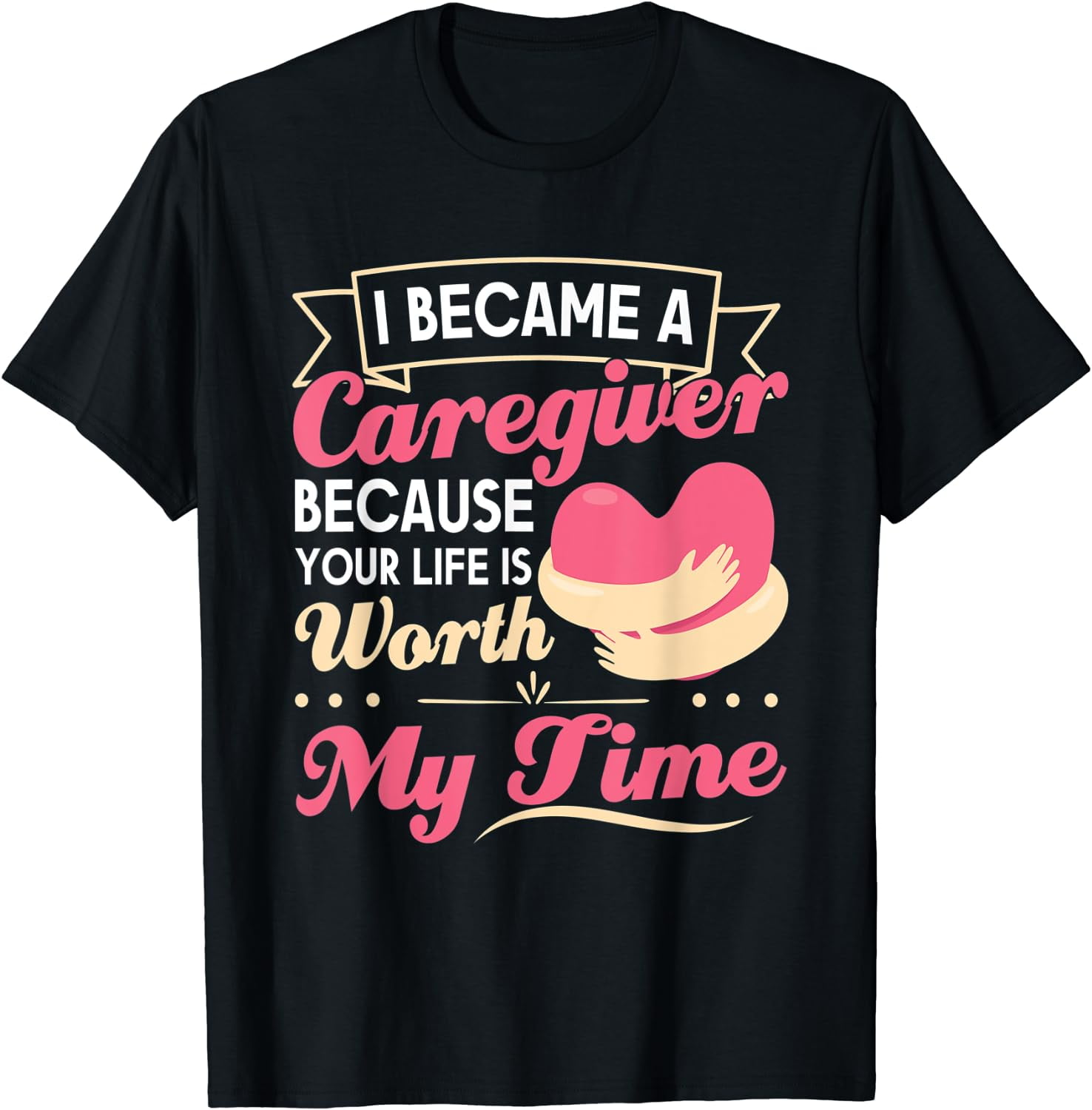 I Became A Caregiver Funny Caregiving Nurse Humor T-Shirt - Walmart ...