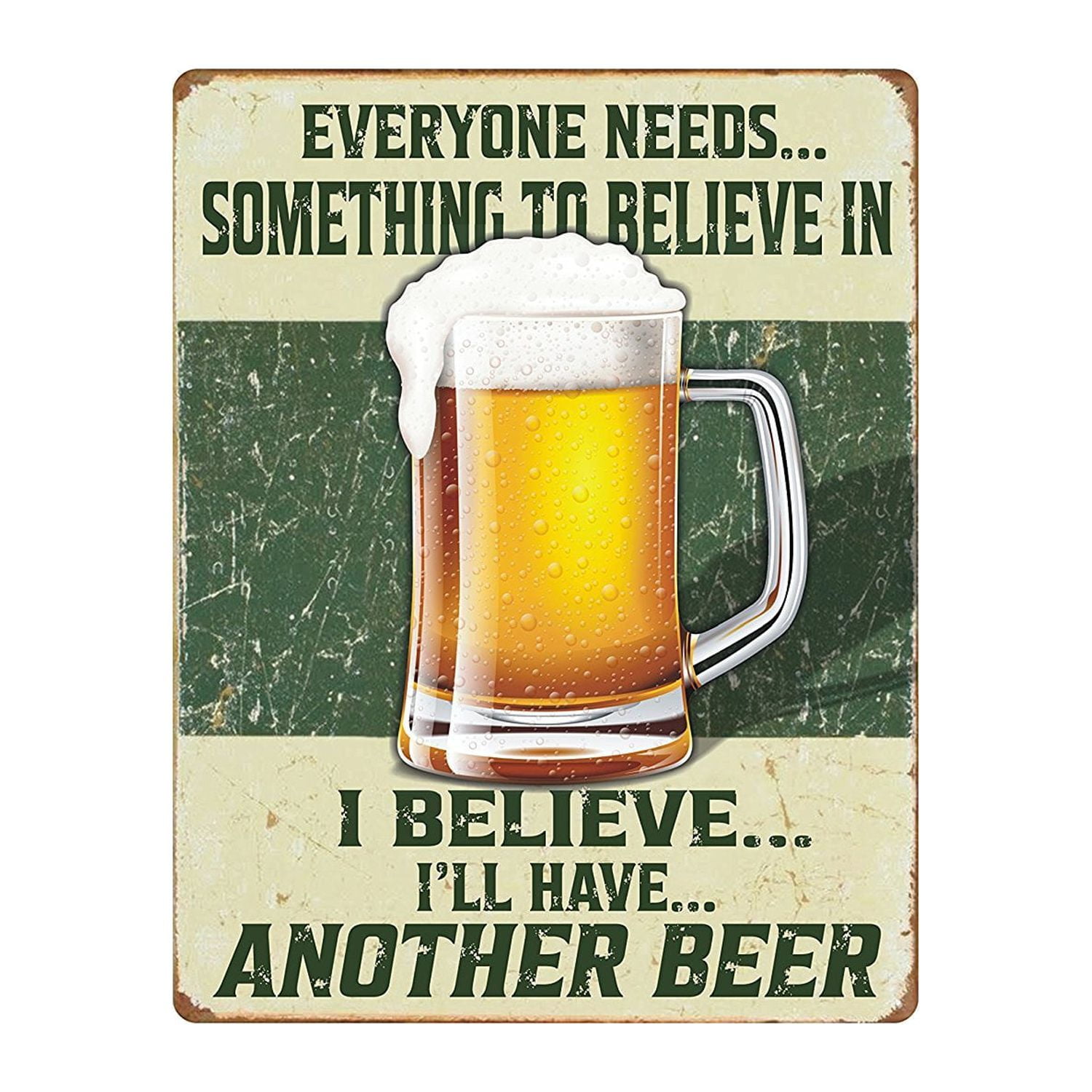 "I Believe I’ll Have Another Beer" 8" x 12" Metal Tin Funny Bar Sign ...