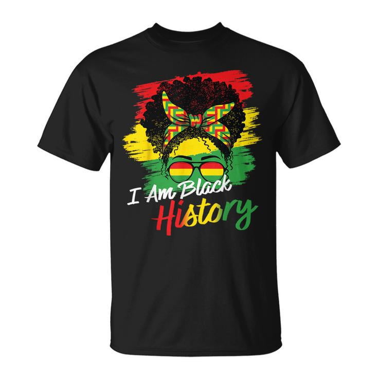 I Am Black History Month African Girls Women T-Shirt, Empowering ...