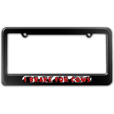 Cow Pattern License Plate Frame - Walmart.com