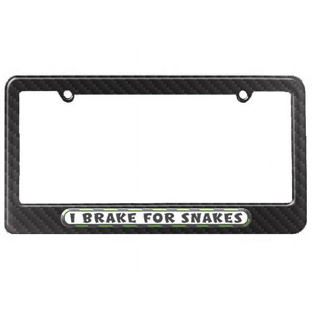 I Brake For Snakes License Plate Frame - Walmart.com