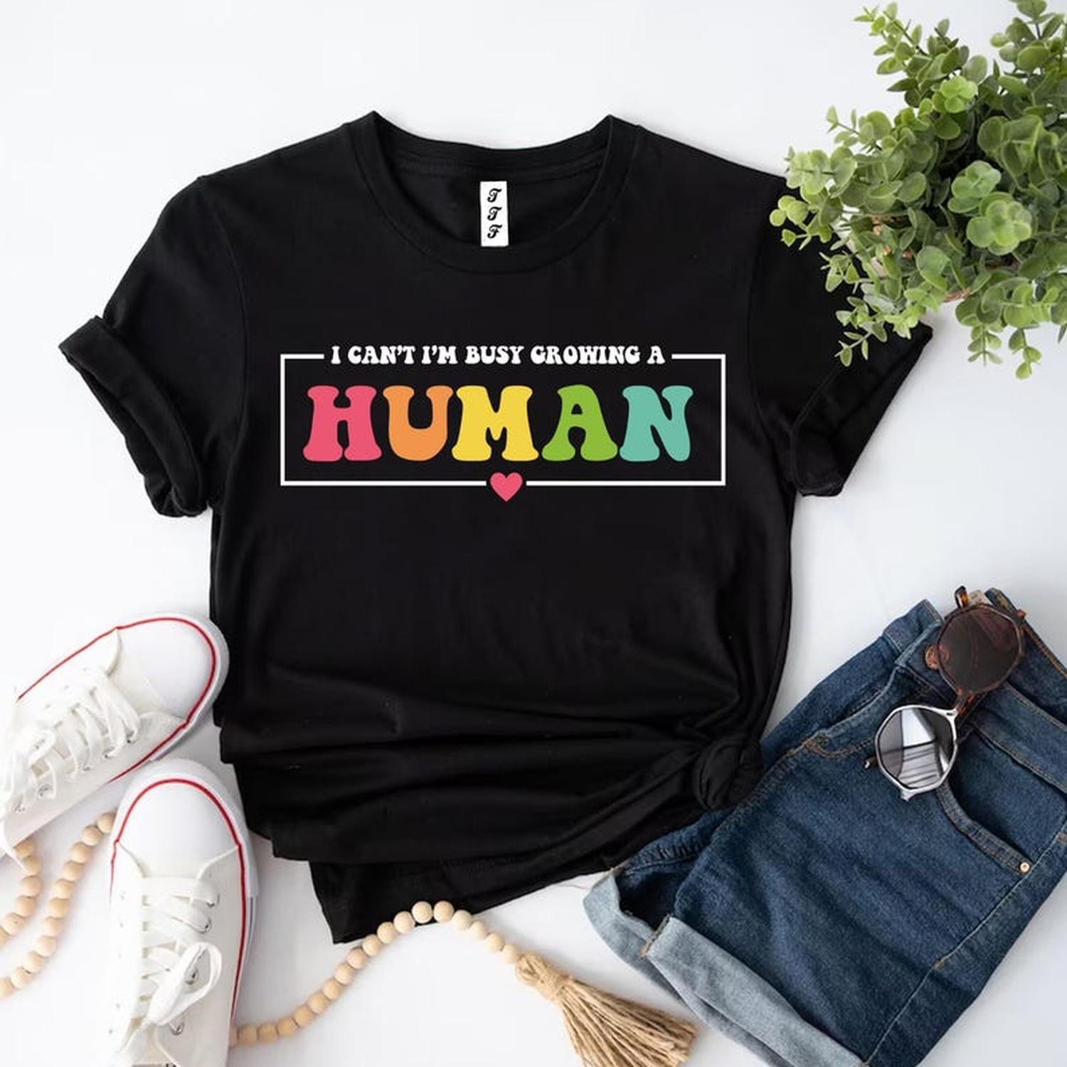 I C1An't I'm Busy Growing A Human S1Hirt, Pregnancy AnnounceM1ent ...