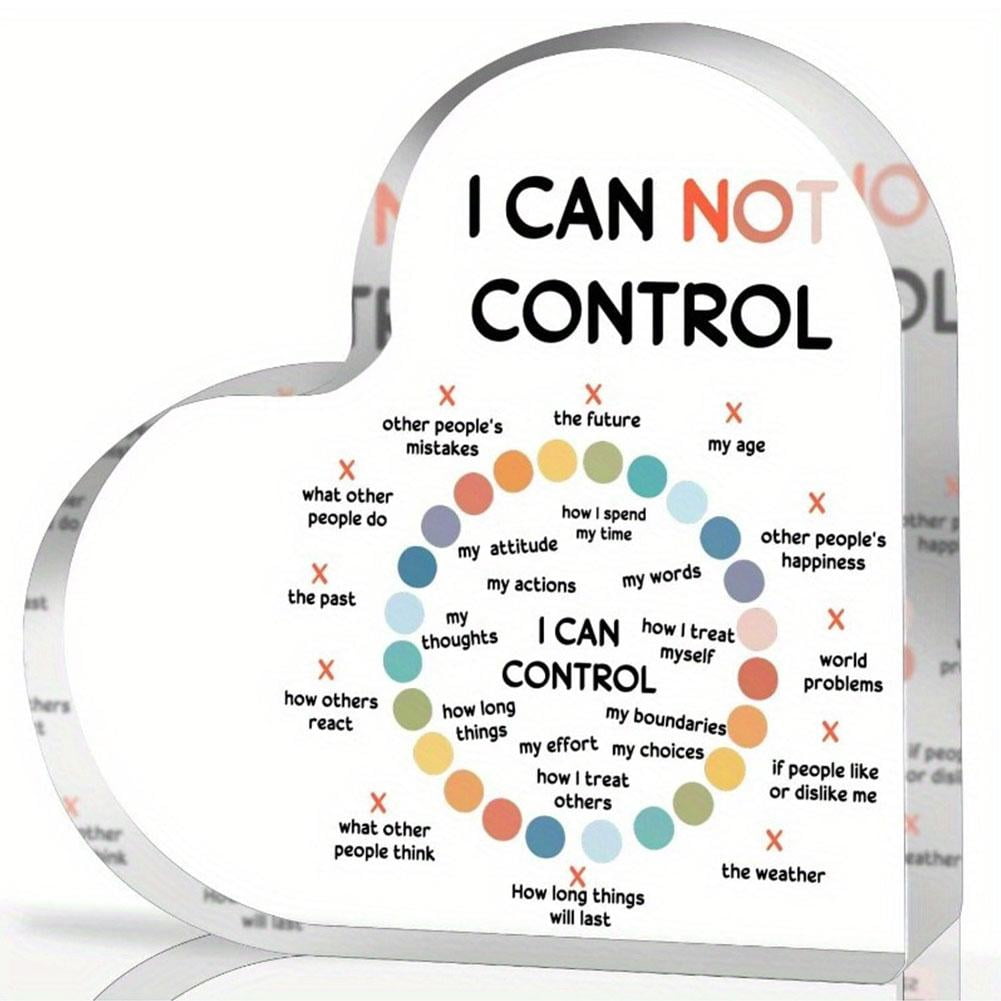 I CAN NOT CONTROL Ornament, Mental Health Affirmation Heart ...
