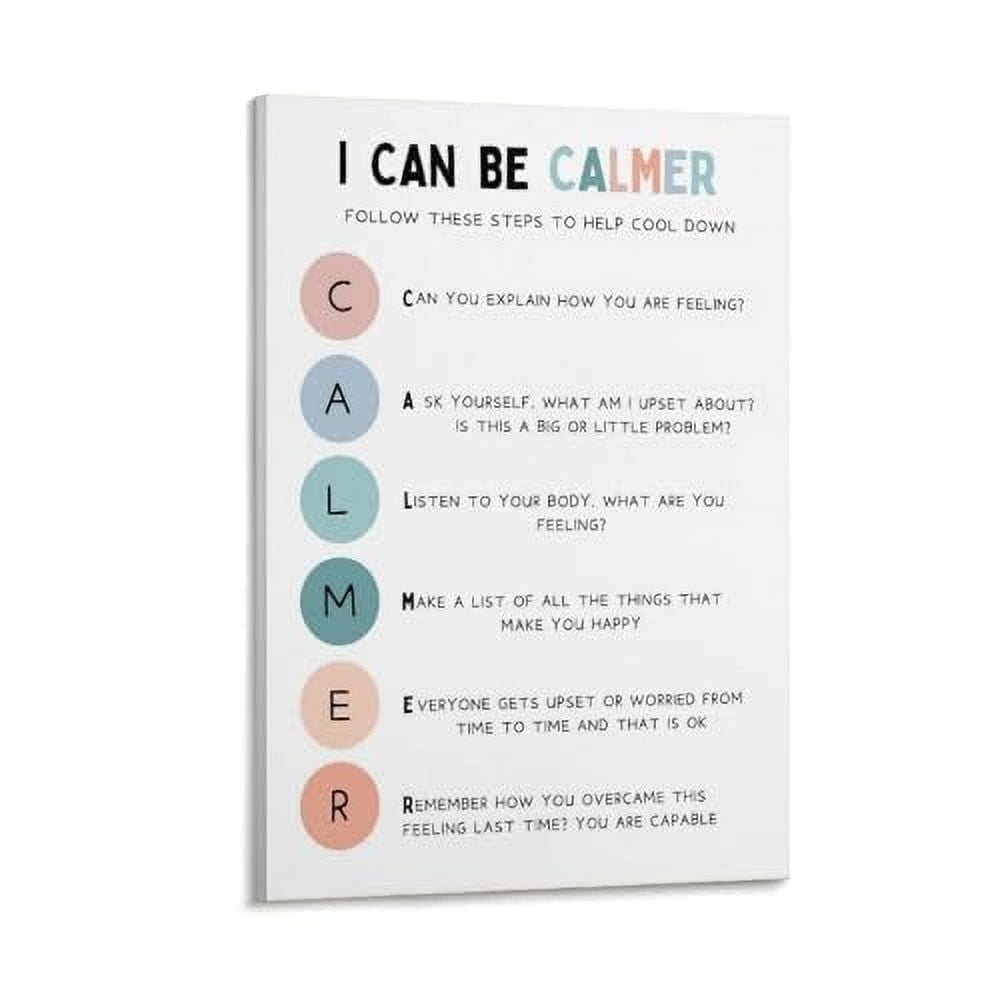 I Can Be Calmer Poster, Calming Down Corner, Mindfulness Poster ...