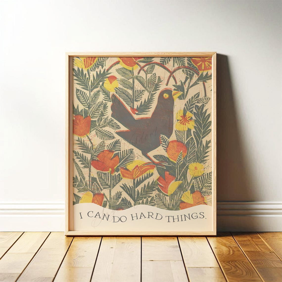 I Can Do Hard Things, Mental Health, Therapy Office Wall Art, Positive ...