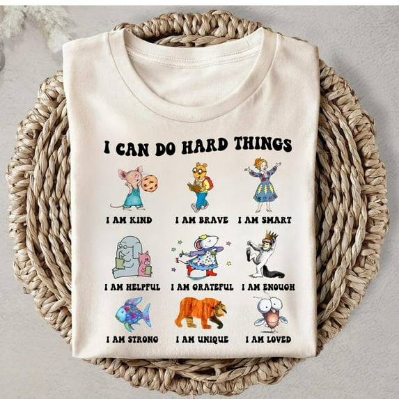 I Can Do Hard Things Sweatshirt, T-Shirt,Teacher Shirt, Children'S Book ...
