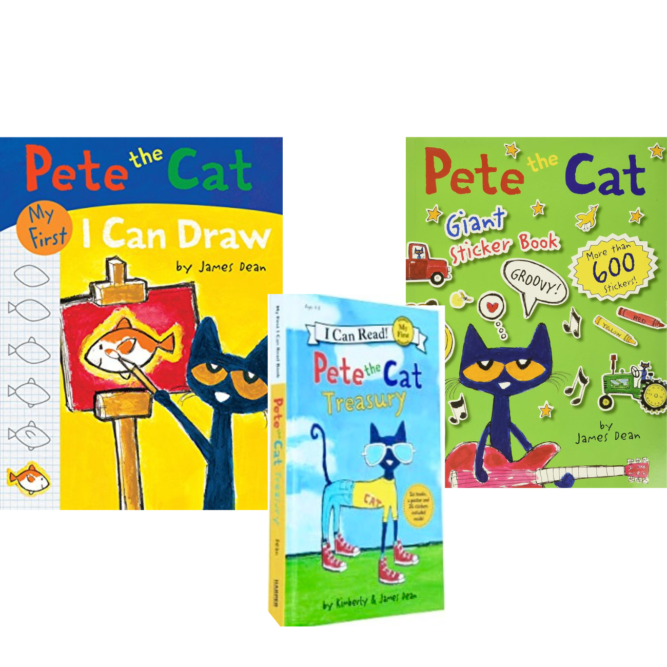 I Can Read Pete The Cat 6 in 1 Treasury; Pete The Cat Giant Sticker ...