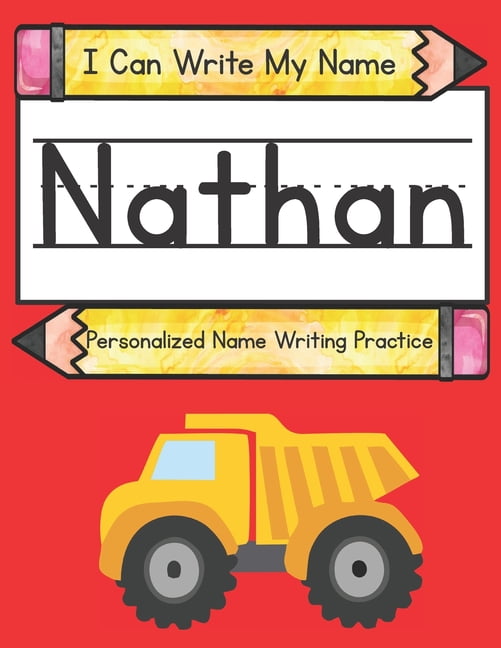 I Can Write My Name: Nathan: Personalized Name Writing Book - Walmart.com