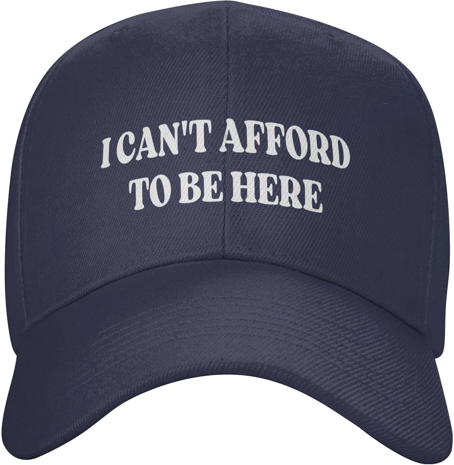 I Can't Afford to Be Here Cap for Men Women Baseball Caps Dad Trucker ...