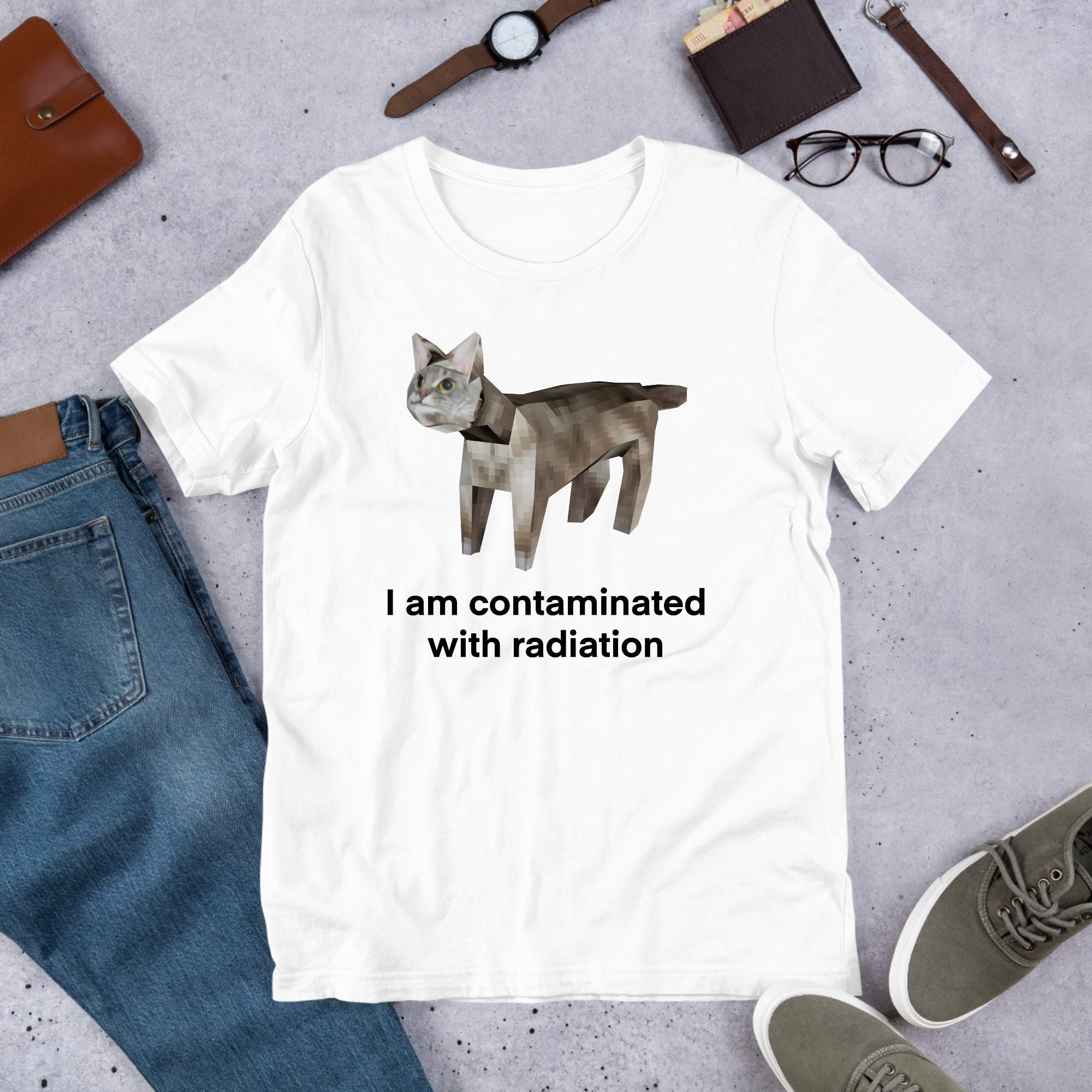 I Am Contaminated Funny Cat Meme Shirt / Ironic Shirt / Weirdcore ...