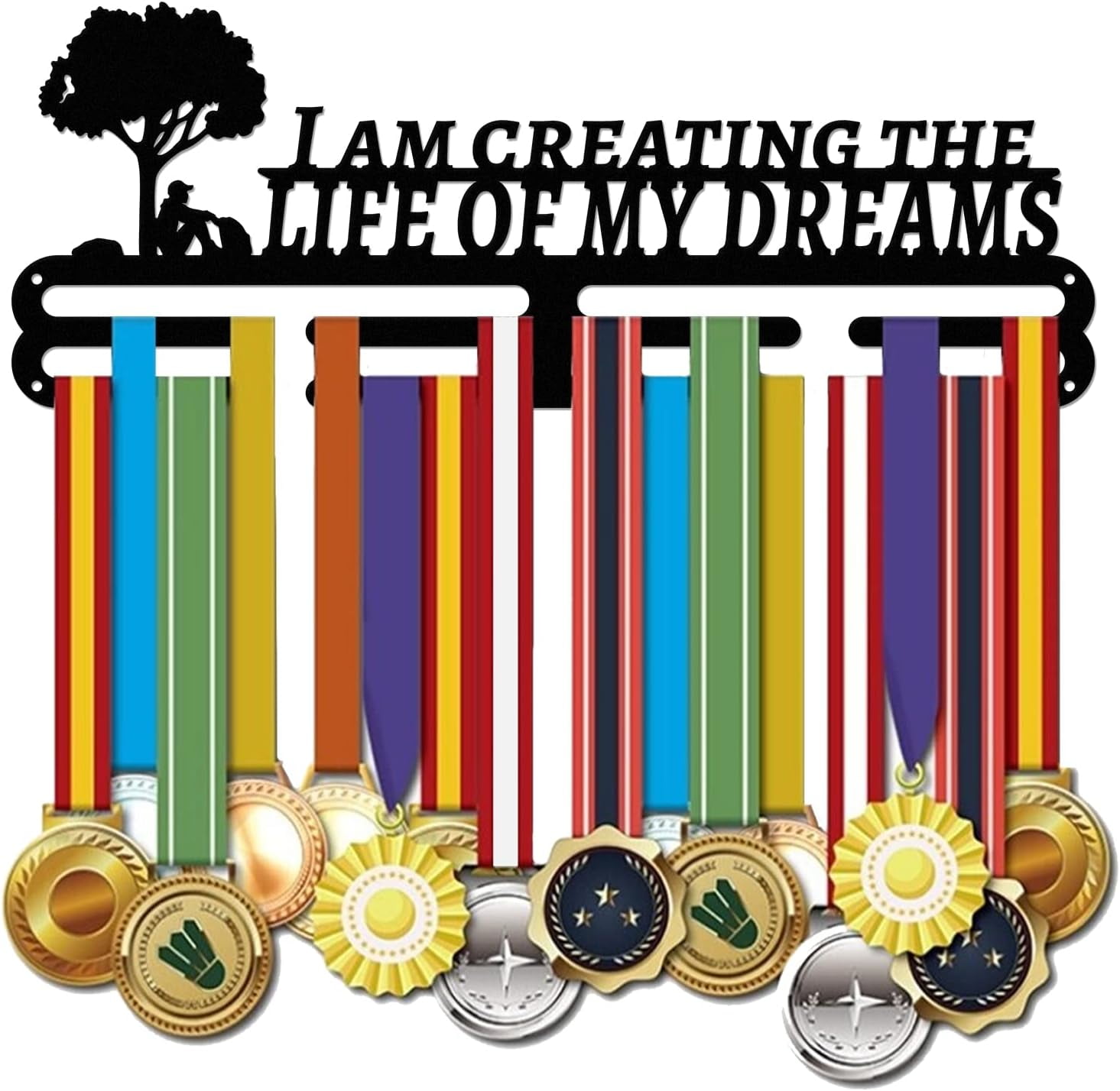 I am Creating The Life of My Dream Competition Medal Holder Iron Tree ...