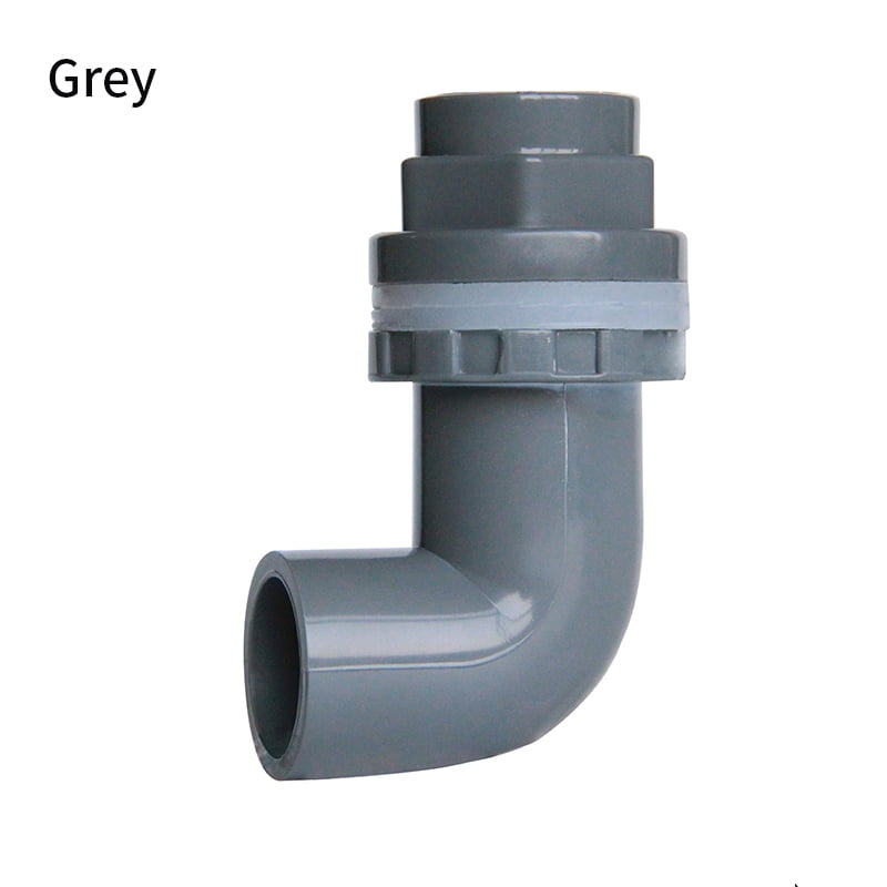 I.D20~50mm PVC Aquarium 90° Elbow Drainage Connector Fish Tank Overflow ...