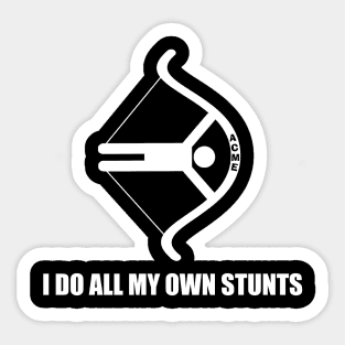 I Do All My Own Stunts - Wile E Coyote Bow And Arrow Sticker Phone ...
