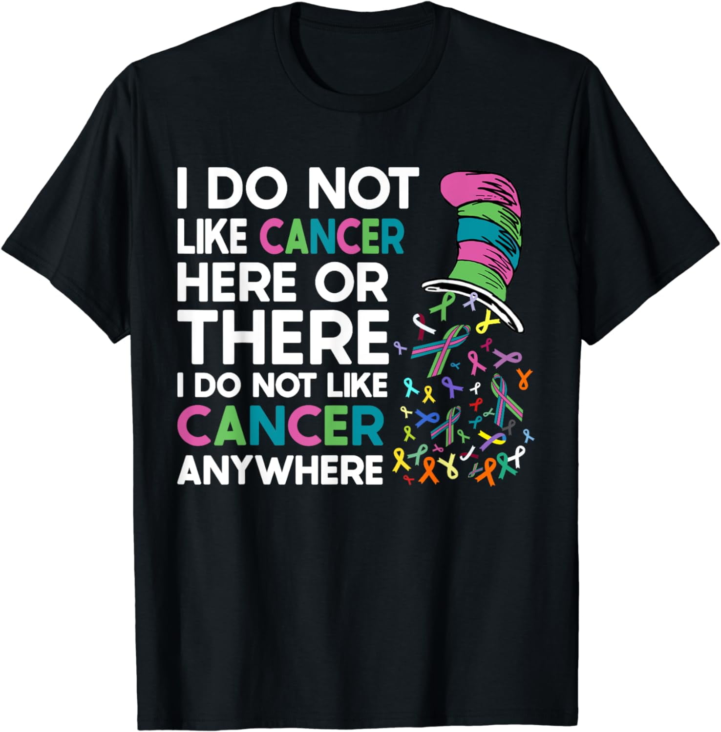 I Do Not Like Cancer Here Or There I Do Not Like Cancer T-Shirt ...