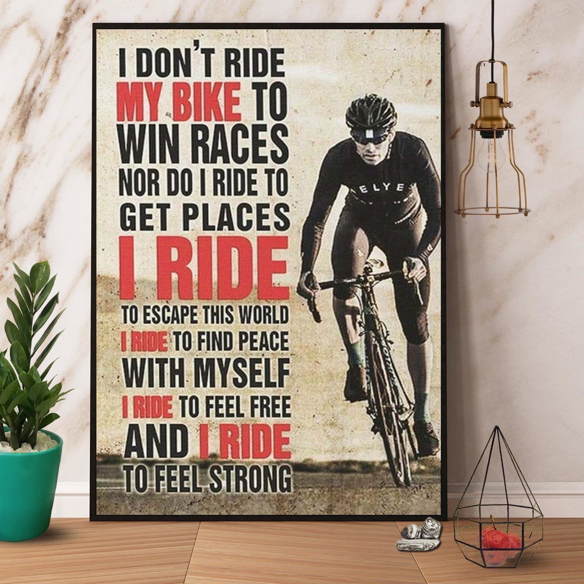 I Don'T Bike To Win Races Nor Do I Ride To Get Places Paper Poster No ...