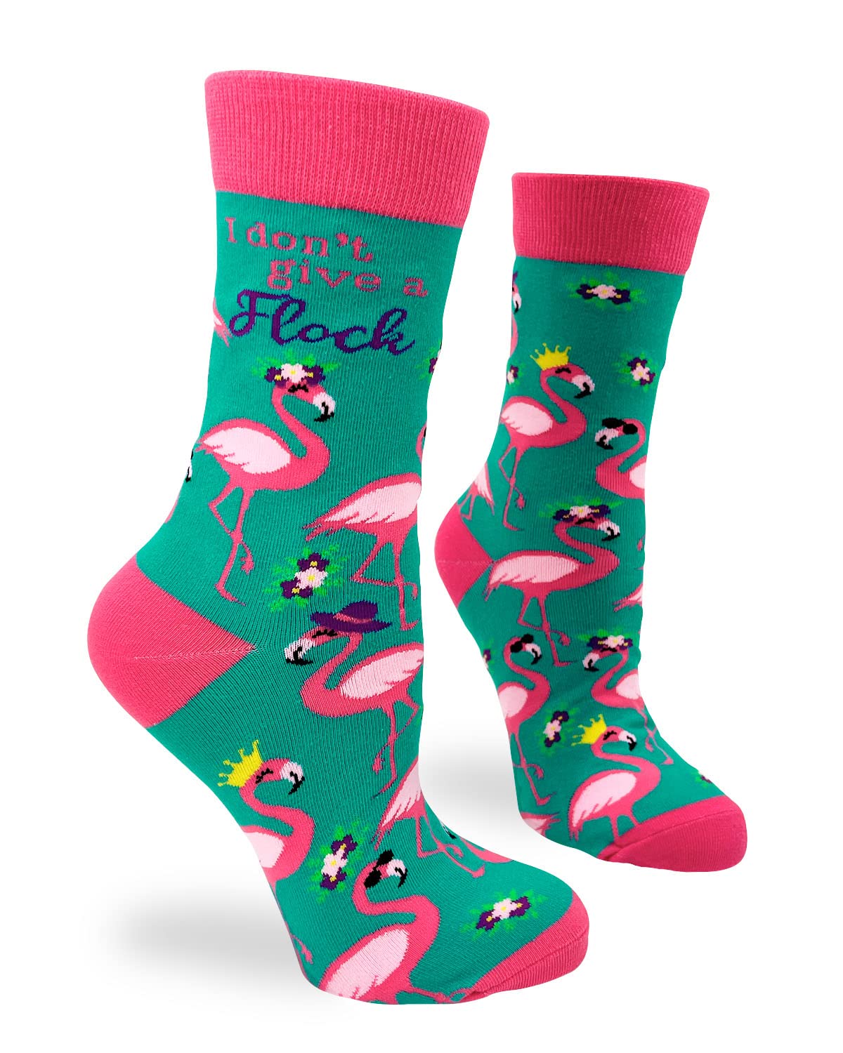 I Don't Give a Flock Funny Novelty Crew Socks for Women - Walmart.com