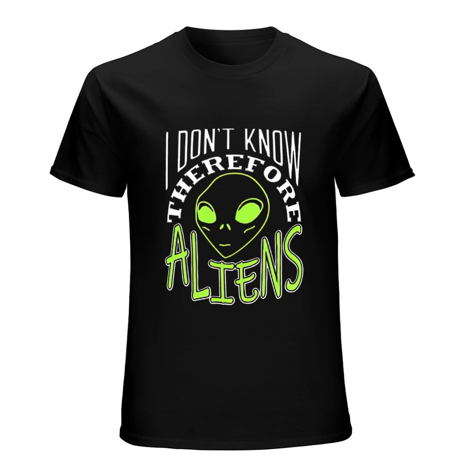 "I Don't Know Therefore Aliens" Retro Sci-Fi Lover's Tee - Walmart.com