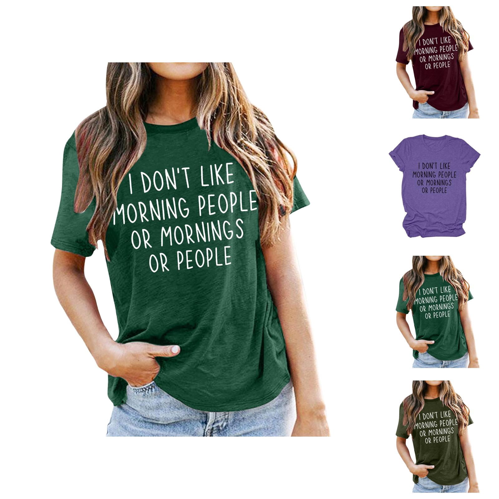 I Don't like Morning People or Mornings or People Graphic Tees for ...