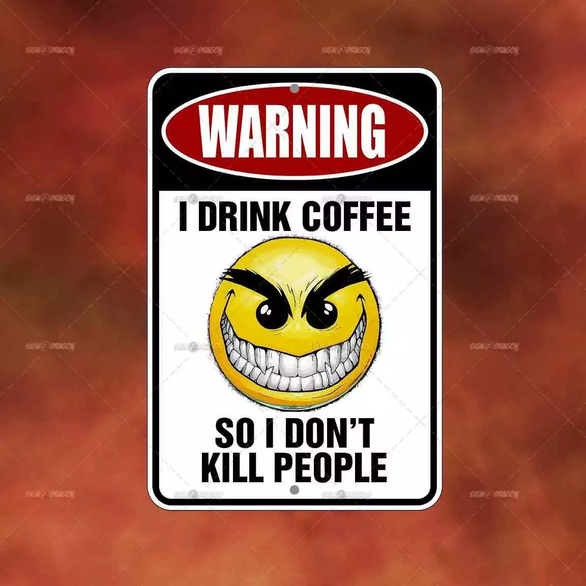 I Drink Coffee Don'T Kill People Metal Sign Home Room Wall Art Gift ...
