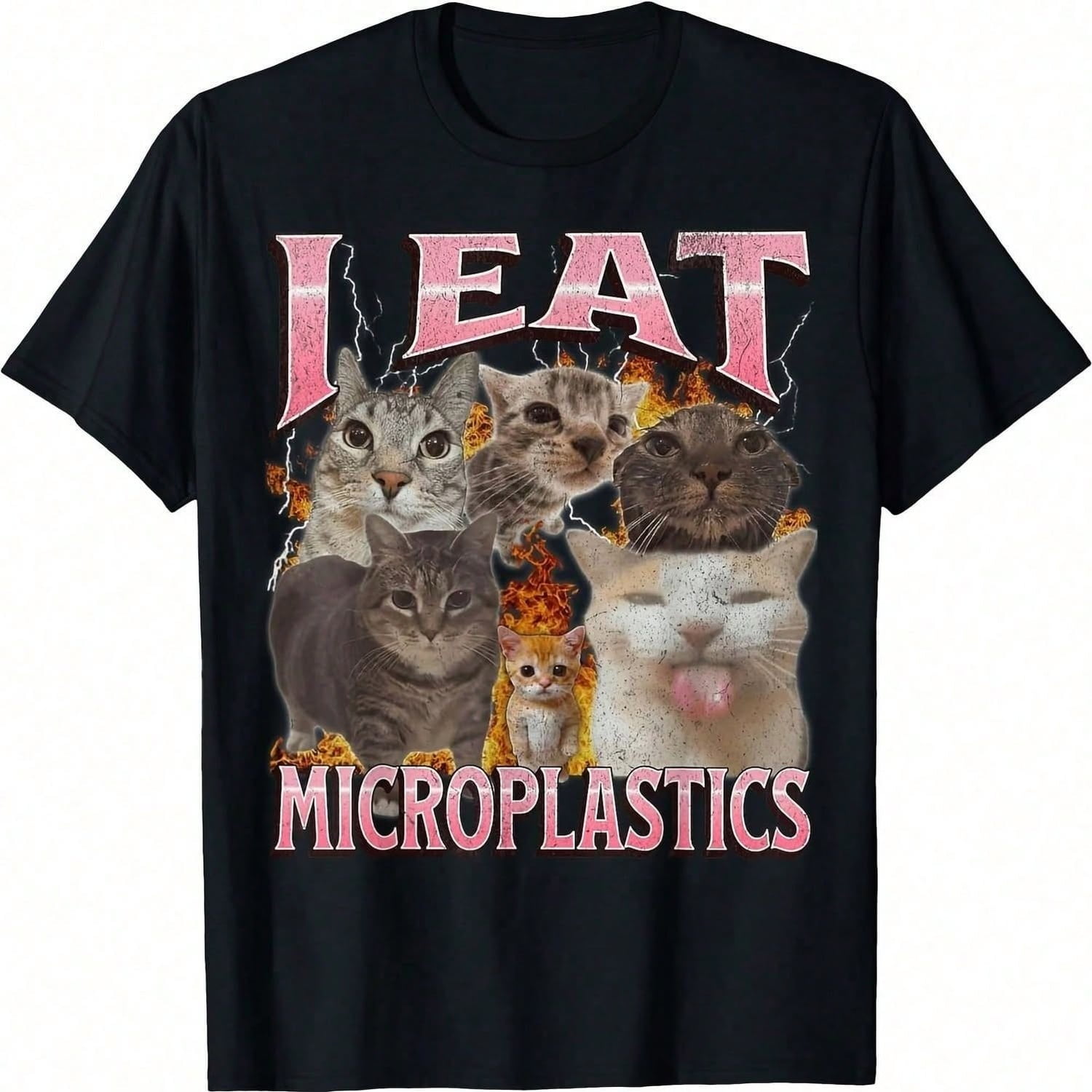 I Eat Microplastics Funny T Meme B1Ootleg Graphic T-S1Hirt - Walmart.com