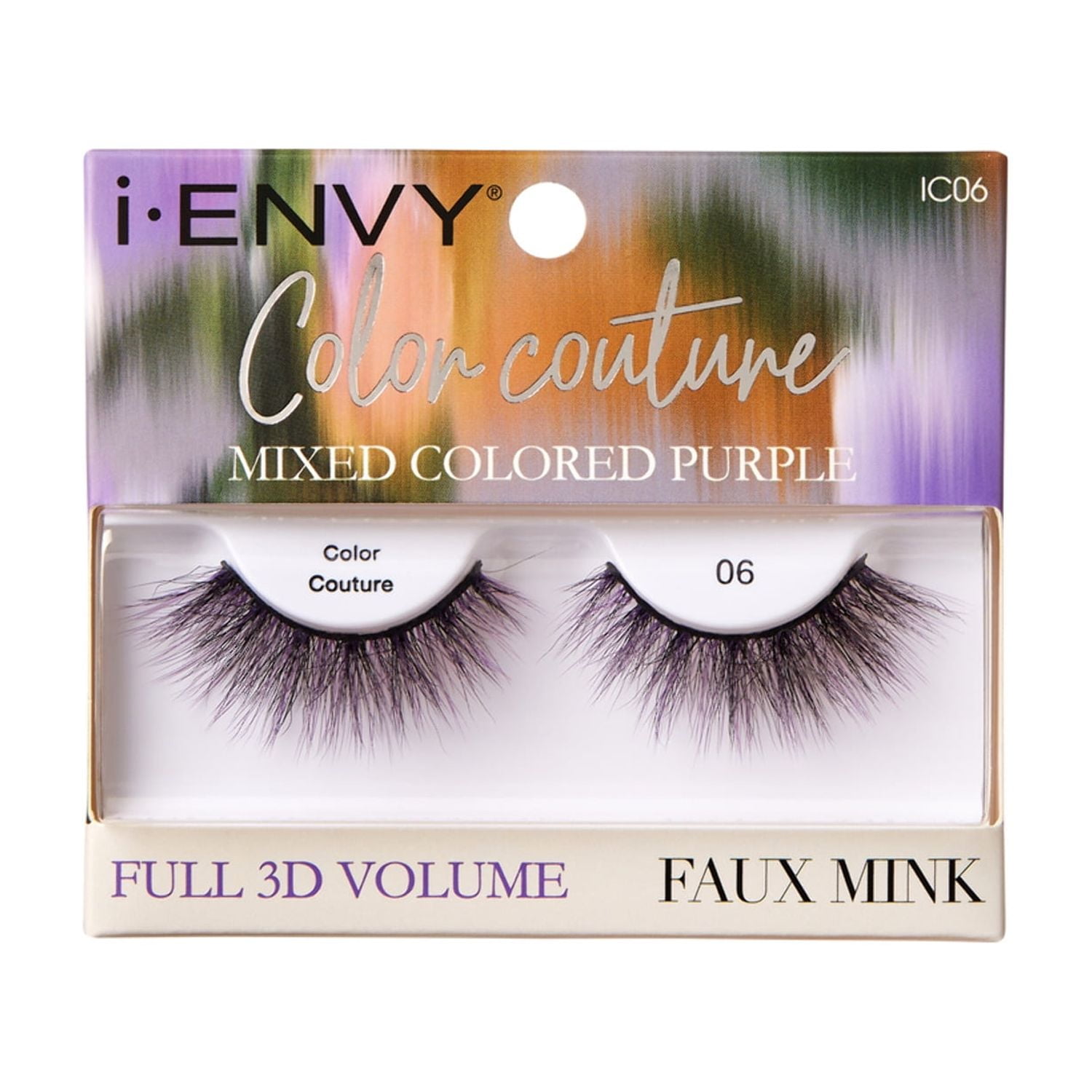 iENVY False Eyelashes Faux Mink Color Couture Mixed Colored Lashes ...