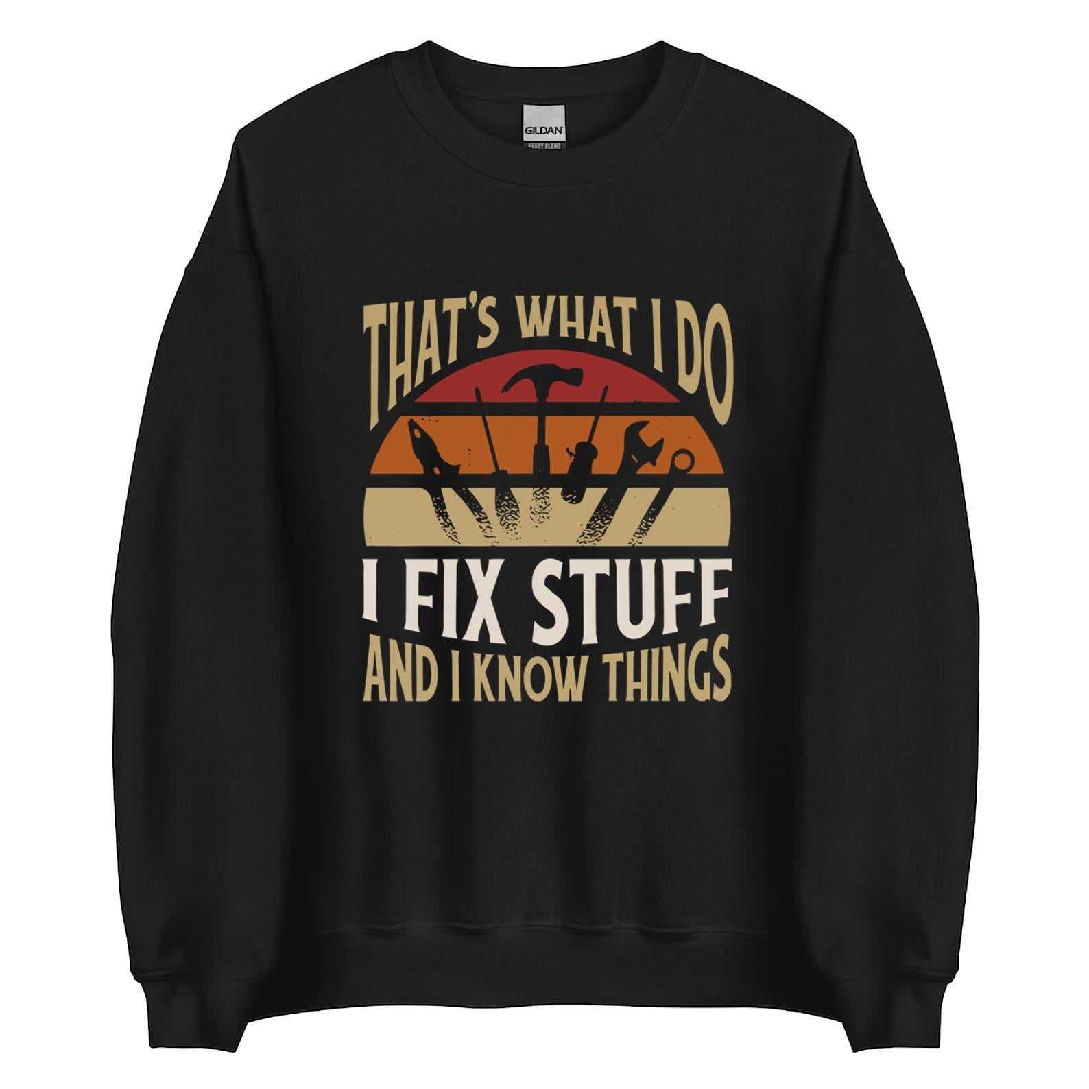 I Fix Stuff Funny Electrician Sparky Mechanic Mens Cotton T-Shirt Tee ...