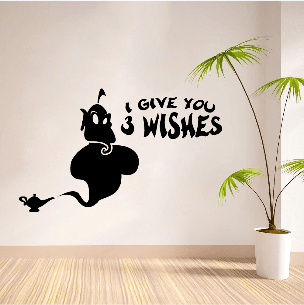 I Give You Three Wishes - Aladdin Genie Quote Disney Movie Disney ...
