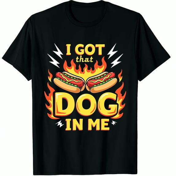 I Got That Dog in Me Funny Glizzy Meme Bootleg Graphic Crew Neck Short ...