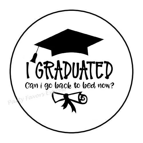 I Graduated Graduation Grad 2025 Sticker Envelope Seals Labels Stickers ...