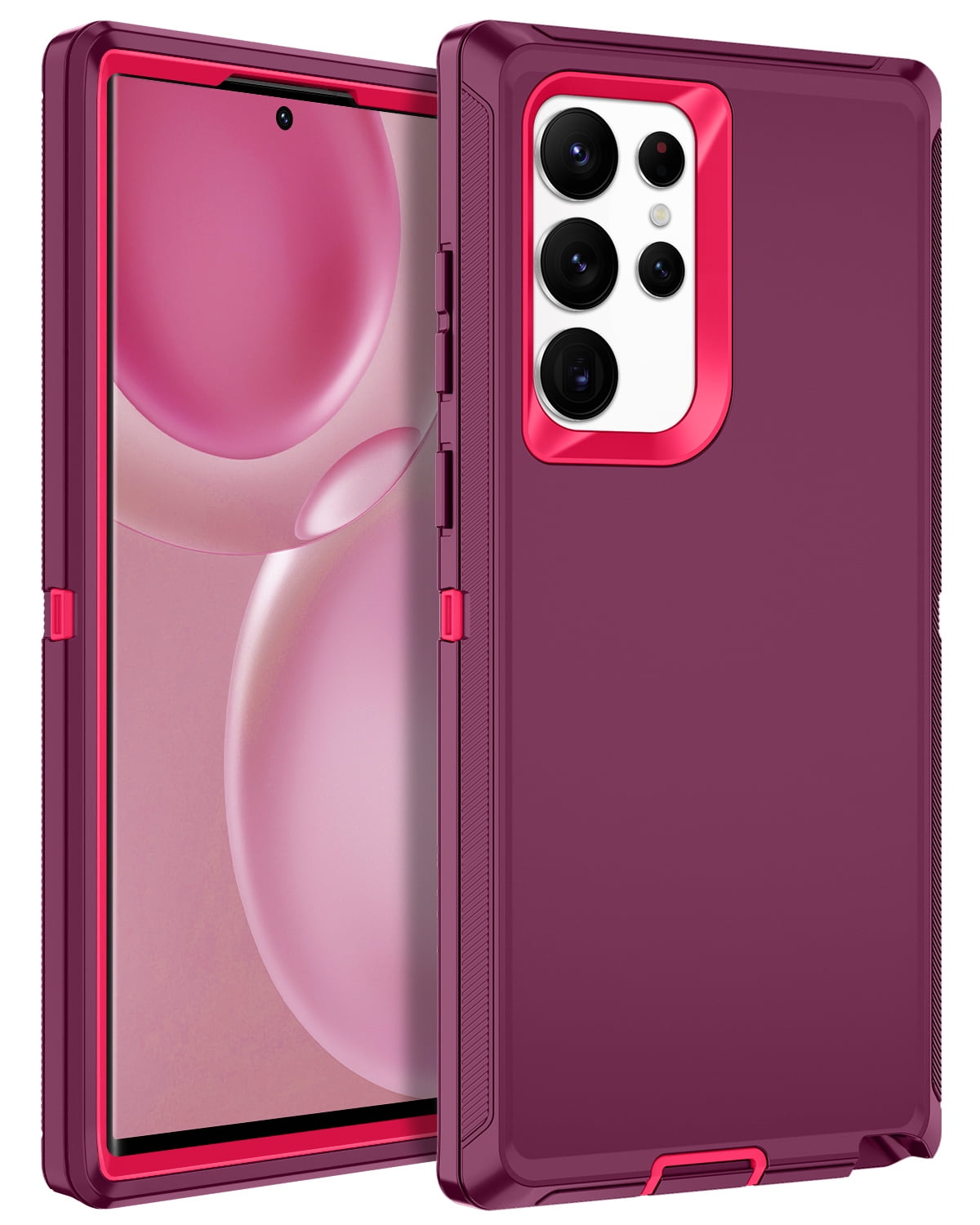 I-HONVA For Samsung Galaxy S22 Ultra Case,3-Layer Military Grade Drop ...