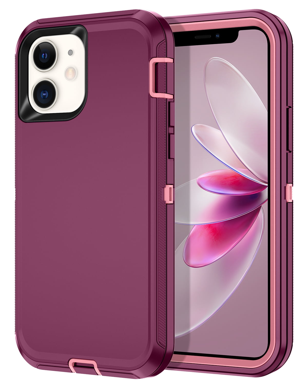 I-HONVA For iPhone 12/iPhone 12 Pro Case,3-Layer Military Grade Drop ...