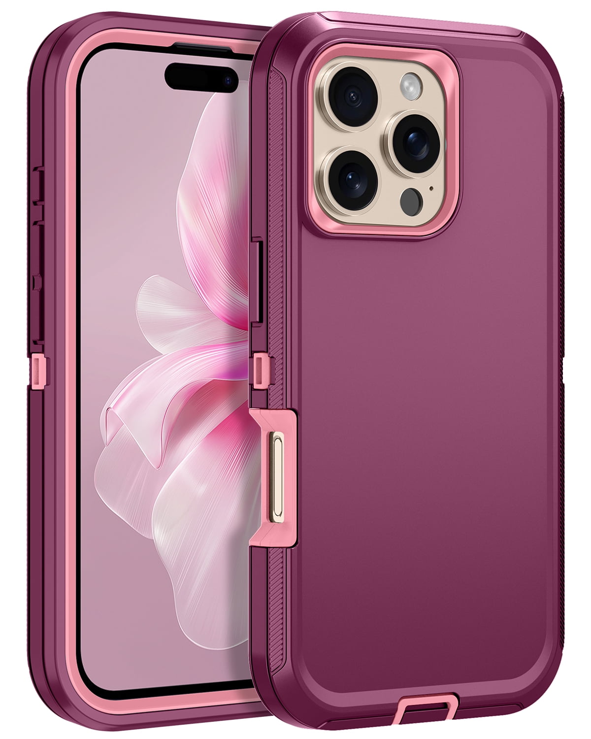 I-HONVA For iPhone 16 Pro Max Case,3-Layer Military Grade Drop ...